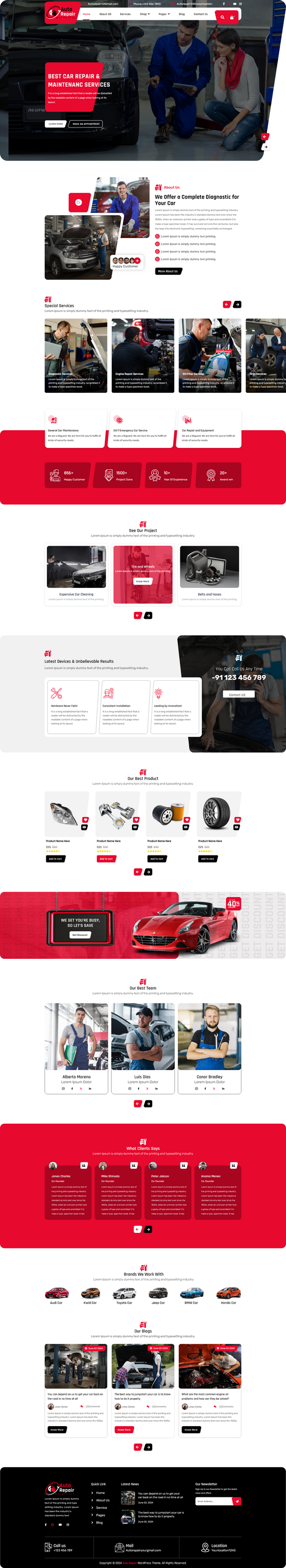 Car Repair WordPress Theme | For Auto Shops And Mechanics – Titan Themes