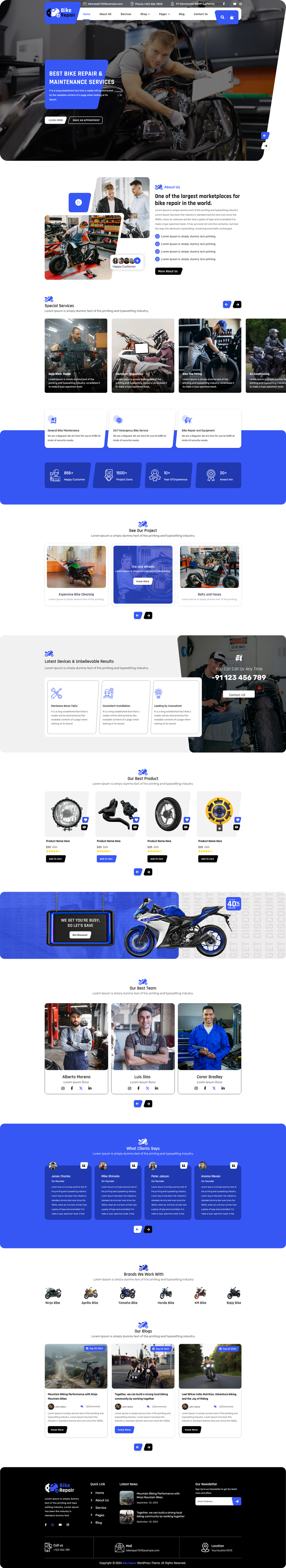Motorcycle Repair WordPress Theme | Boost Your Repair Shop – Titan Themes